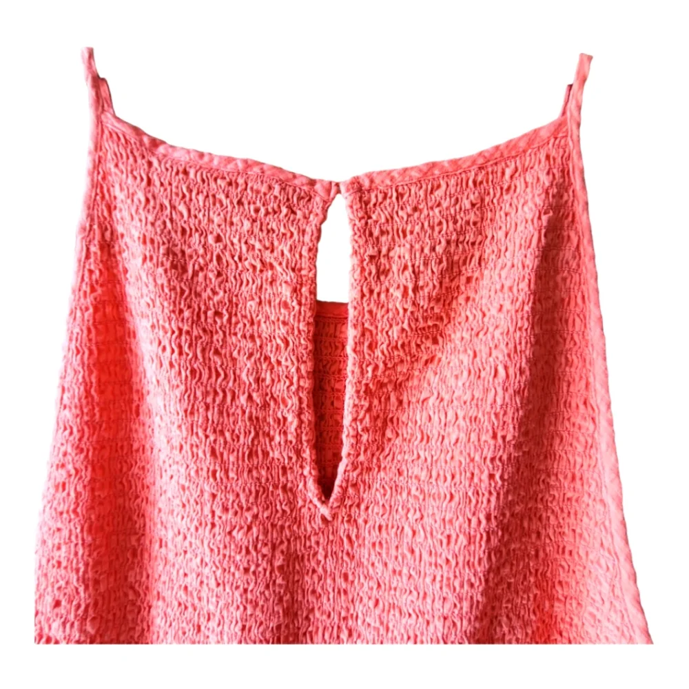 Zara | Dresses | New Zara Coral Pink High Neck Halter Dress | Poshmark